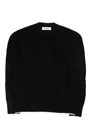 GRAN SASSO Cable-knit Wool-blend Sweater - Black