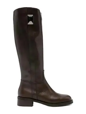 PROGETTO Leather Boots - Brown