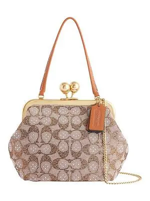 COACH® Crystal Kisslock Top-handle Bag - B4/burnished Amber