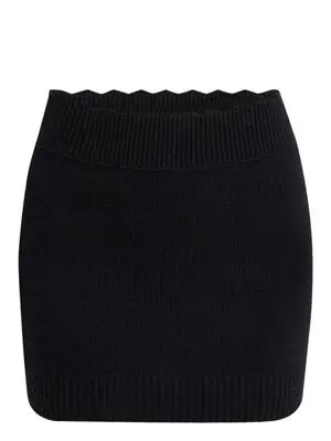 Chloé Fitted Knit Mini Skirt - Black