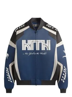 Kith Racing Nylon Bomber Jacket - Blue