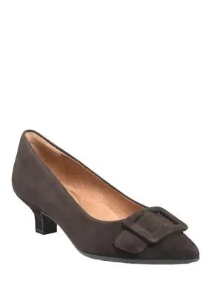 SOFFT Pointed-toe Kitten Heel Pumps - Chocolate