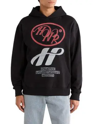 HONOR THE GIFT Cotton Pop Art Hoodie - Black