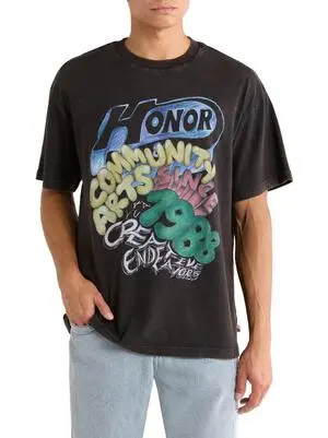 HONOR THE GIFT Comm Arts Creative Graphic T-shirt - Black