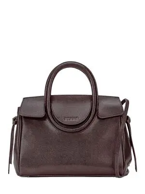 Staud Mini Maude Leather Carryall Bag - Espresso