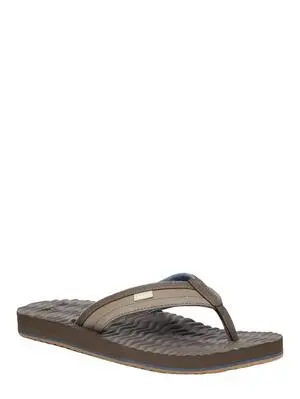 Sanuk Ziggy Plush Flip Flop Taupe