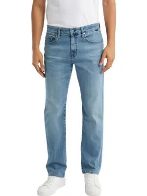 MAVI Matt Relaxed Straight Fit Jeans - Light Brushed Organic V