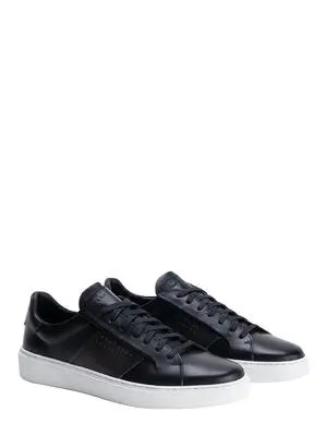 Robert Barakett Dion Leather Sneaker Black