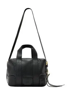 ALLSAINTS Ares Grain Compact Crossbody Bag - Black