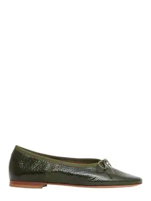 MANSUR GAVRIEL Dream Bow-detail Ballet Flats - Green