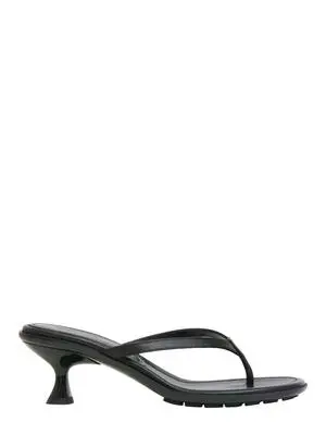 MANSUR GAVRIEL Leather Thong Sandals - Black