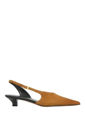 MANSUR GAVRIEL Slingback Pointed-toe Mules - Brown