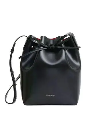 MANSUR GAVRIEL Mini Leather Bucket Bag - Black