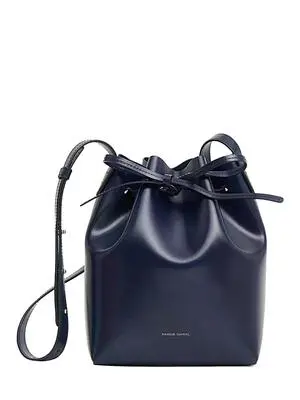 MANSUR GAVRIEL Mini Leather Bucket Bag - Blue