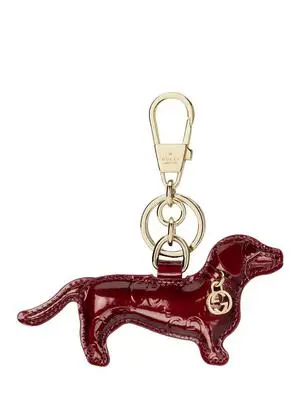 Gucci Dog-shaped Bag Charm - Bordeaux