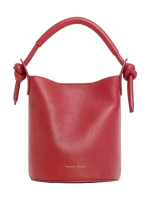 MANSUR GAVRIEL Knot-detailed Bucket Bag - Red