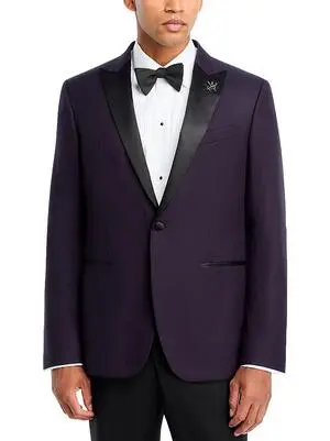 John Varvatos Micro Jacquard Peak Dinner Jacket - Purple