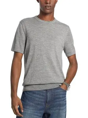 Michael Kors Merino Wool Crewneck Tee Ash Melange
