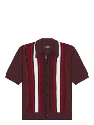 Amiri Embellished Striped Shirt - Red