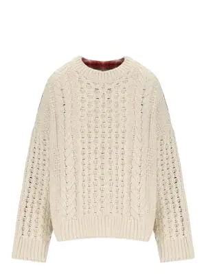 Essentiel Antwerp Iface Crewneck Sweater - White