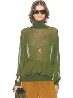 HELSA Madeira Turtleneck - Green