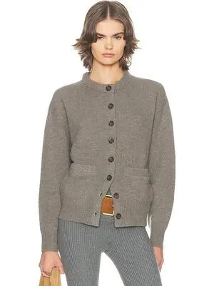 HELSA Denali Cardigan - Dark Marled Taupe