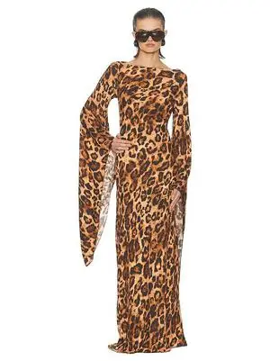 HELSA The Rosalind Dress - Leopard