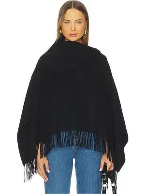 BY MALENE BIRGER Turtma Wool Poncho - Black
