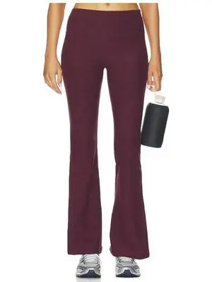 Beyond Yoga Spacedye Midrise Bootcut Pant - Midnight Burgundy Heather