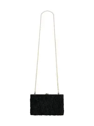 OLGA BERG Hazel Textured Clutch - Black