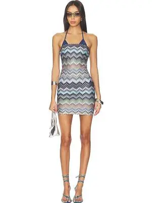 Missoni Short Dress - Multicolor Blue Tones