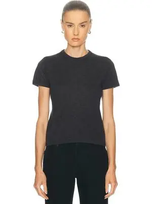 Renggli Cashmere Silk Knit Tee - Licorice