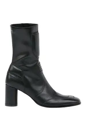 MAISON MARGIELA Leather Ankle Boots - Black