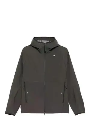 Stone Island Hooded Zip-front Jacket - Grey