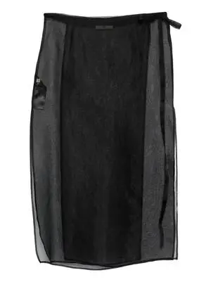 Barena Venezia Wrap-panel Skirt - Black