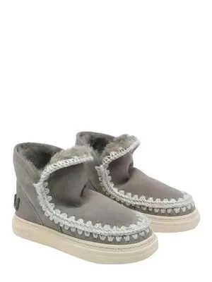Mou Eskimo Bold Glitter Logo Sneakers - Grey