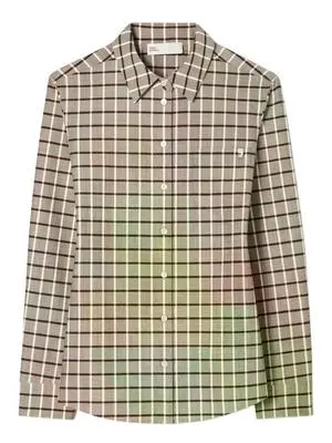 TORY BURCH Checked Wool Shirt