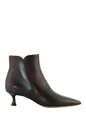 MARA BINI 50mm Leather Ankle Boots - Brown