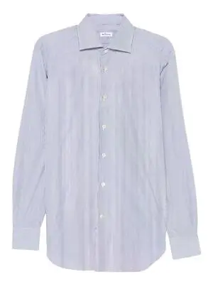Kiton Striped Buttoned Shirt - Blue