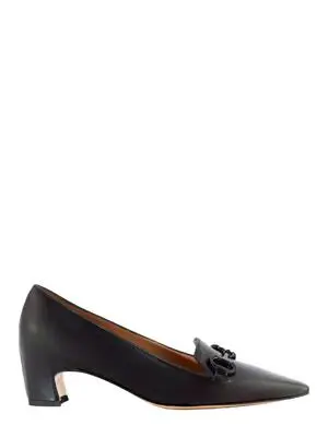 MARA BINI 40mm Leather Heeled Pumps - Black