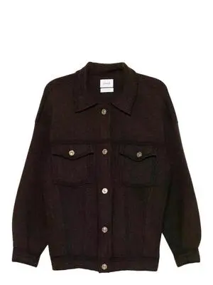 BARRIE Knitted Jacket - Brown