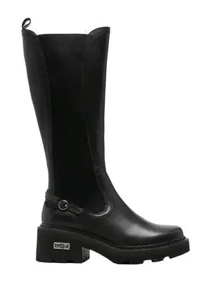 CULT Leather Knee-high Boots - Black