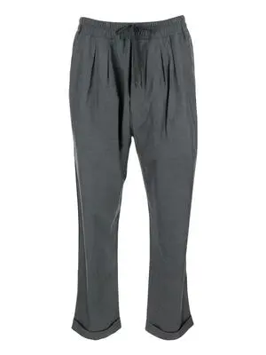 TOM FORD Pleated Drawstring Trousers - Grey