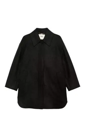 FENDI Felted-Finish Coat
