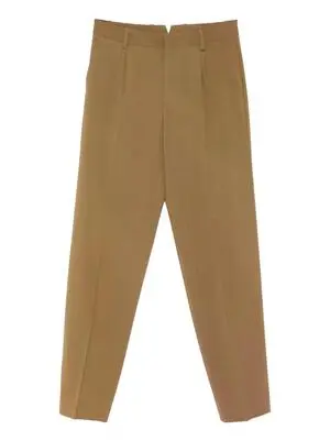 CELLAR DOOR Pleated Trousers - Brown