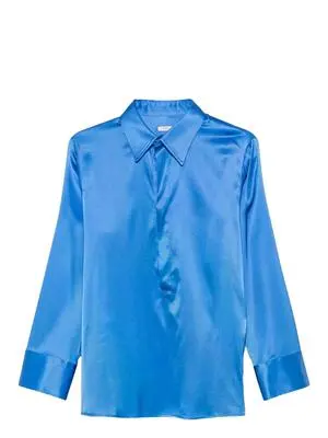 COVERT Point-collar Blouse - Blue
