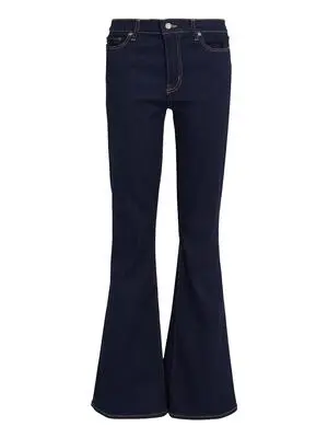 FRAME Le High Flare High-rise Flared Jeans - Dark Denim