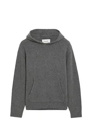 FRAME Mélange Cashmere Hoodie - Anthracite