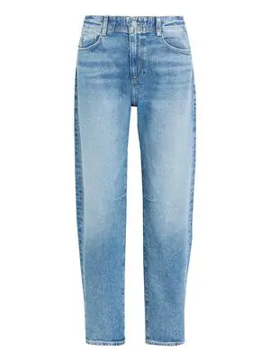 Paige Alexis High-rise Barrel-leg Jeans - Mid Denim