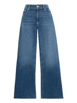 Paige Leenah Ankle Wide-leg Jeans - Mid Denim